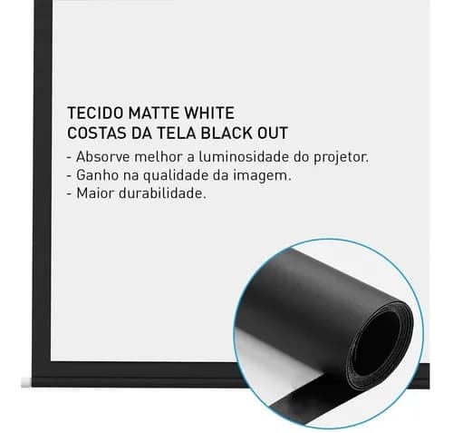 TELA PROJEÇÃO RETRÁTIL 100″ | Central Projetores Loja Online